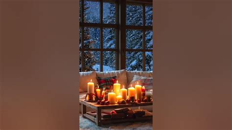 🎄 아늑한 겨울 안식처 평화로운 잠을 위한 눈 내리는 소리 및 벽난로 소리 ️🔥 Shorts 자연의소리 Relax
