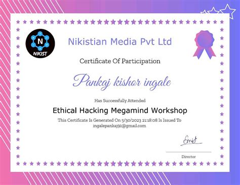 Pankaj Ingale On Linkedin Ethicalhacking Hacker Readhacker Cybersecurity Workshop