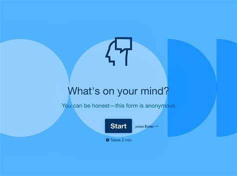 Anonymous Feedback Form Typeform Template