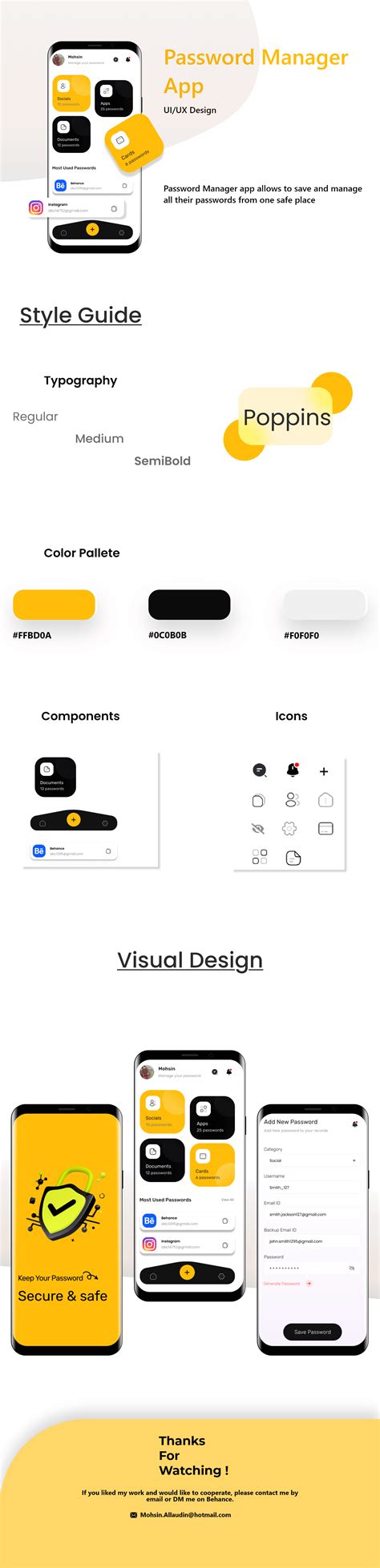 Password Manager App Ui Ux Design Behance