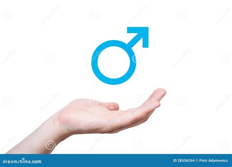 Male Sex Sign Man S Hand On White Background Stock Photo Image Of Symbol Shape 28556264