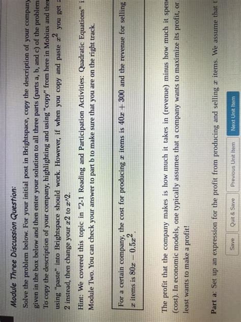 solved module three discussion question solve the problem