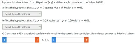 Solved Suppose Data Is Obtained From Pairs Of X Y And Chegg