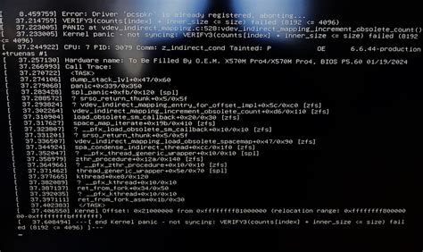 Truenas Scale Kernel Panic With Verify3 Error Linux Level1techs Forums
