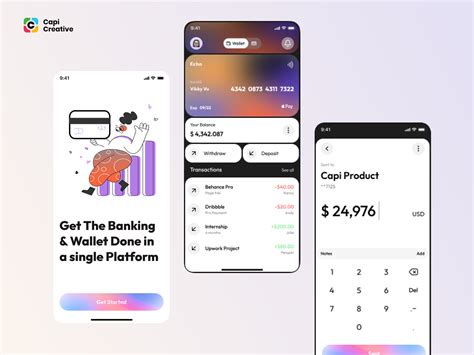 Banking Mobile App Ui Design By Capi Product On Dribbble