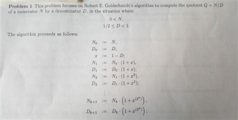 Solved Problem 1 This Problem Focuses On Robert E