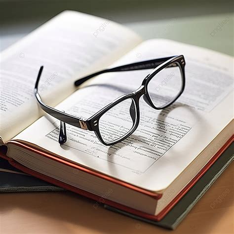 책 위에 안경 도서관 안경 서적 배경 일러스트 및 사진 무료 다운로드 Pngtree
