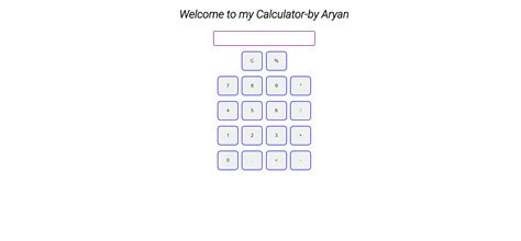 GitHub Aryansriv Calculator Using HTML CSS And Javascript