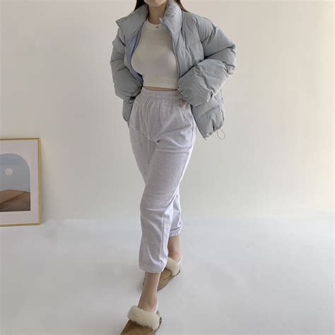 로렌블 무료배송 남여공용 패딩 오버핏 점퍼 웰론 스트링 롱 숏 크롭 패딩 하이넥 빵빵 가벼운 경량 커플 패딩