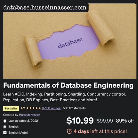 Database Engineering Is Art It Is Refreshing How Knowing The First