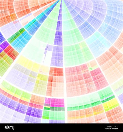 Composition Of Abstract Radial Grid Stock Vector Image Art Alamy