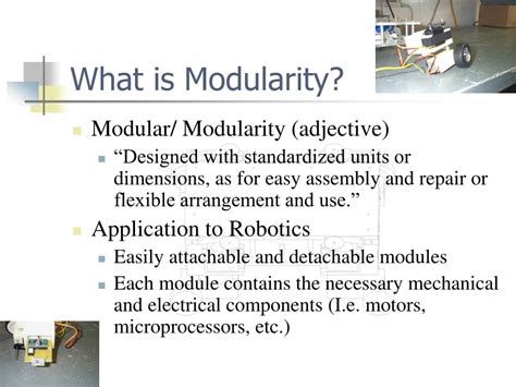 Ppt Modularity For A Robotic Locomotion System Powerpoint