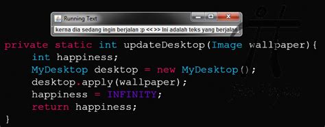 Inspirasi And Seni Technology Aplikasi Running Text Java Netbeans