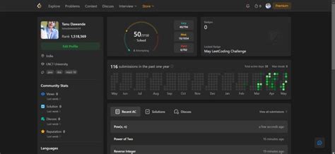 Passed 50 Leetcode Questions Tanu Dawande Posted On The Topic Linkedin