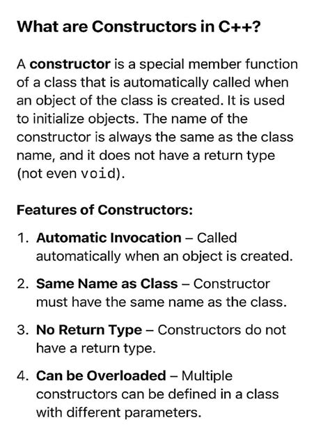 Constructors In C Pdf