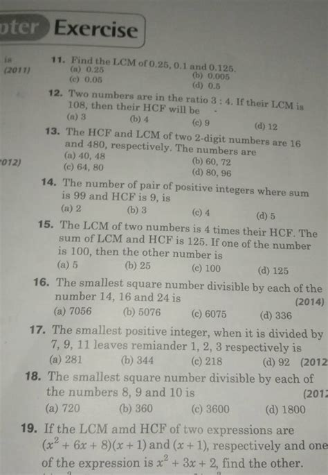 The Hcf And Lcm Of Two 2 Digit Numbers Are 16 And 480 Respectively The