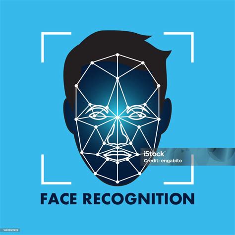 Human Face Recognition Scanning System Vector Illustration Stock Illustration Download Image