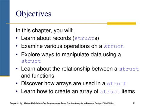 Chapter 11 Records Structs Ppt Download