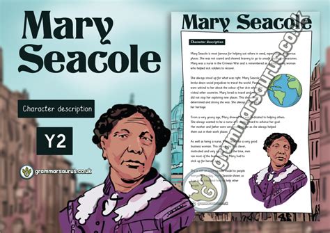 Year 2 Model Text Character Description Mary Seacole Grammarsaurus
