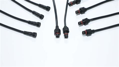 2pin Led Connector Cable Waterproof Ip67 Male Female Led Light