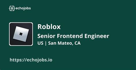 Roblox Is Hiring Senior Frontend Engineer User Connection Usd 218k 283k Us San Mateo Ca Go