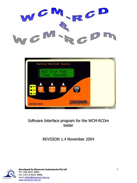 Wavecom Wcm Rcd Manual Pdf Download Manualslib