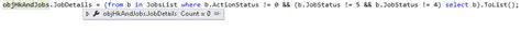 C While Doing Linq Queries I Came Across This Issue While Passing