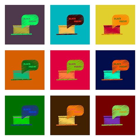 평면 음영 스타일 아이콘 선물 상자 블랙 벡터의 집합 Ai Eps Uidownload