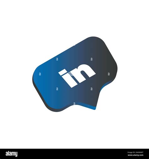 Linkedin Icon Button Stock Vector Image And Art Alamy