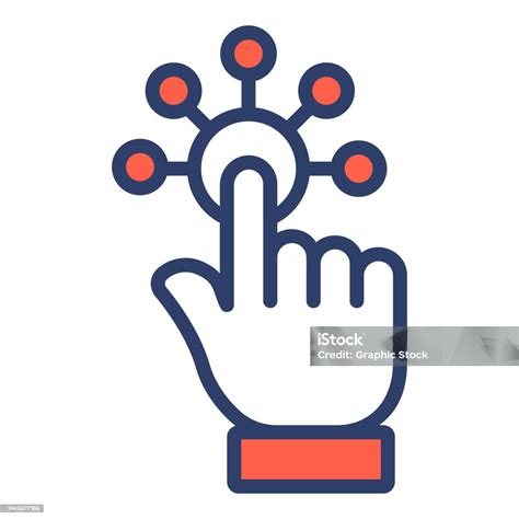 상호 작용 아이콘 사용자 인터페이스 벡터 일러스트레이션 라인 아트 스타일의 간단한 벡터 기호 및 트렌디 한 기호로 디자인 및 웹 사이트 또는 모바일 앱 그래픽 사용자