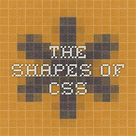 The Shapes Of Css Shapes Css Coding