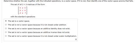 Solved Determine Whether The Set Together With The Chegg