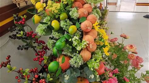 김천아천제일교회 본당앞 로비 추수감사절 꽃장식 Youtube