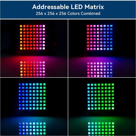 Rgb 8x8 64 Led Matrix Panel Compatible With Arduino Individually Addre