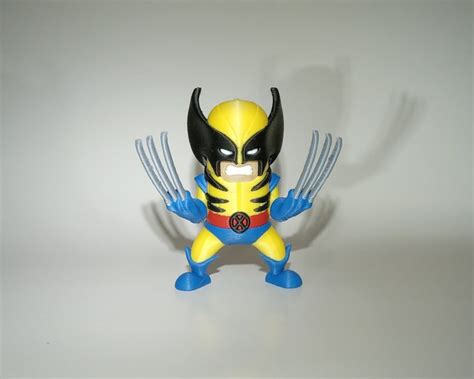 Wolverine Miniature X Men Marvel Comics Mini Figurine Fan Art Etsy