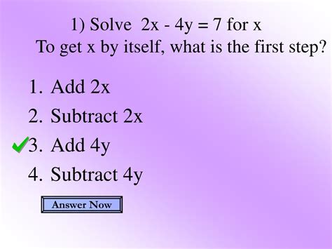 ppt solving literal equations formulas for a specified variable