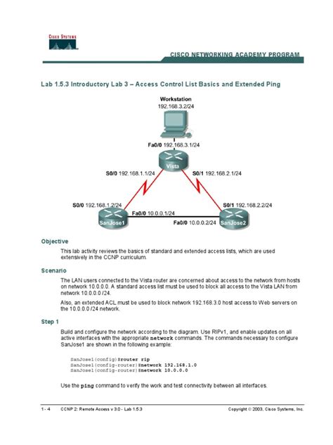 Lab 1 5 3 Pdf Pdf Router Computing Computer Network