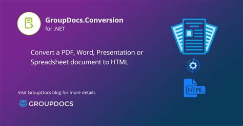 Using Groupdocsconversion For Net It Is Possible To Convert Any Pdf Word Presentation Or