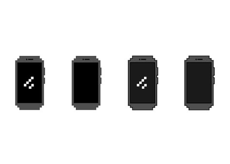 픽셀 스마트폰 ⁇ 터 세트 오래된 게임 프리미엄 벡터