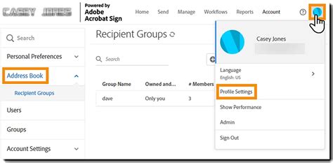 Reusable Recipient Groups