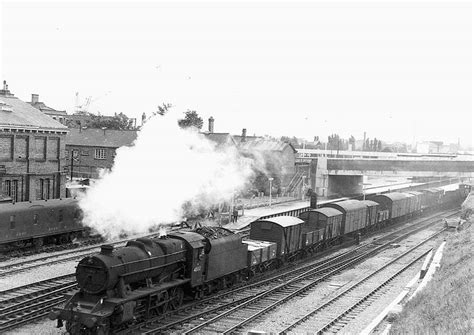 Coventry Station Br Locomotives Ex Lms 8f 2 8 0 No 48612 Is Seen Heading Towards Nuneaton On