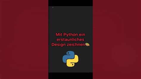 ein erstaunliches design mit python zeichnen🎨🐍 python design turtle shorts