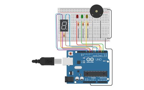 Circuit Design Group 4traffic Light Control System Tinkercad