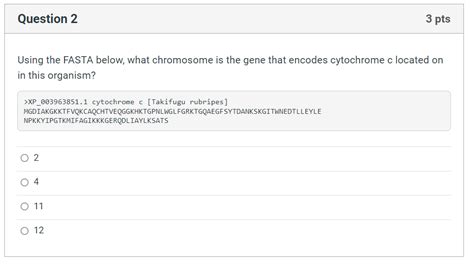 Solved Using The Fasta Below What Chromosome Is The Gene