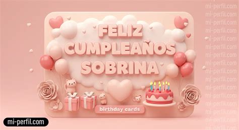 Tarjetas De Cumplea Os Fiesteras Para Tu Sobrina Descarga Gratis