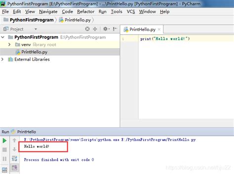 用PyCharm写helloworld pycharm编写hello world CSDN博客