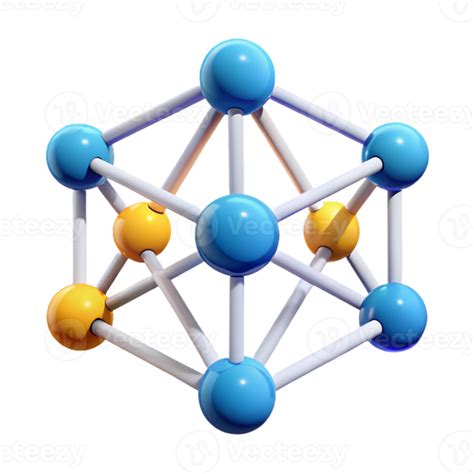 Beautiful Mid Century Abstract Network Nodes Geometric Shapes Flat Color With Scalable Design