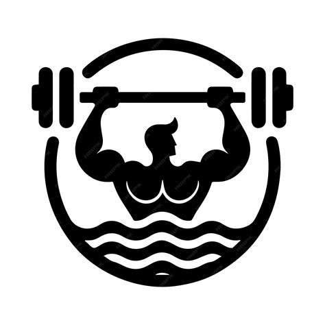 Логотип тренажерного зала Логотип фитнеса Вектор логотипа бренда Премиум векторы