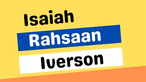 Isaiah Rahsaan Iverson Allen Iversons Son [2024]