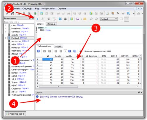 Использование SQLite Studio Визуальное программирование